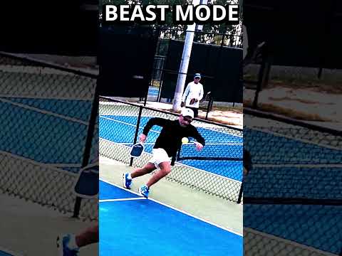 Beast Mode on the Pickleball Court #insane #crazy #miracle #crazycomedy