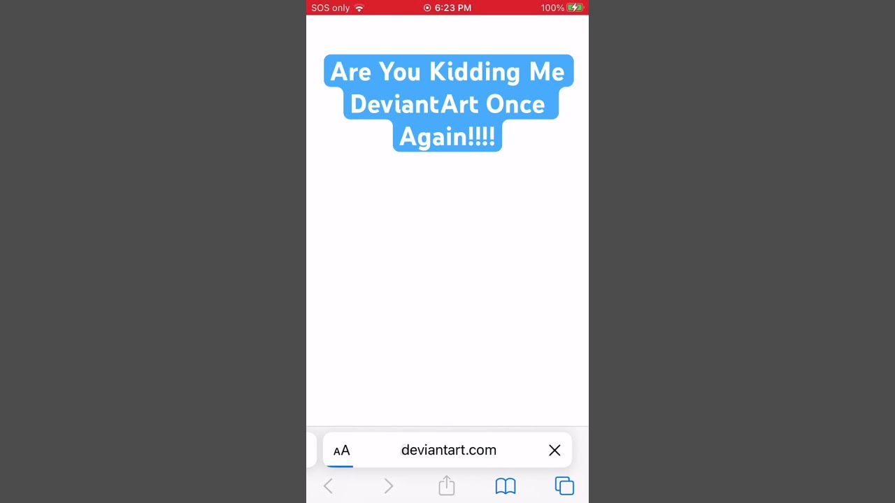Are You Kidding Me DeviantArt Once Again!!!!