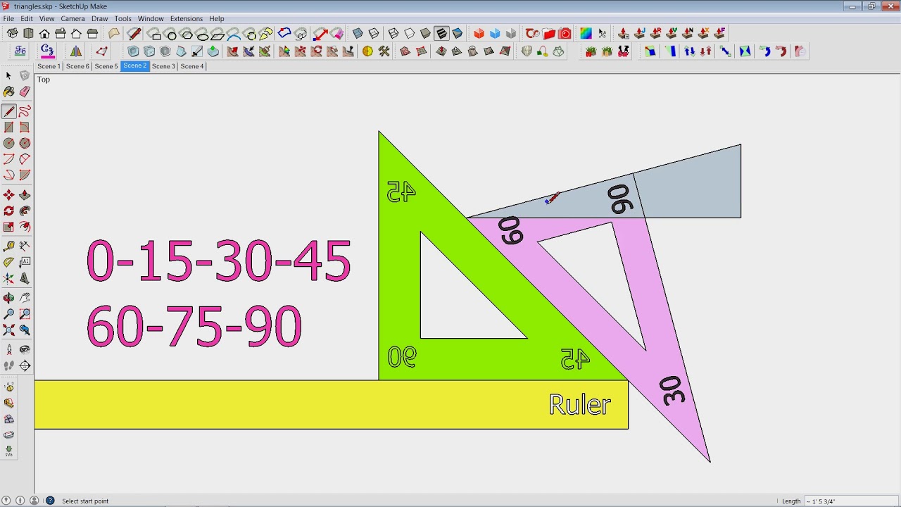 Engineering Graphics - Introduction to hand drafting triangles