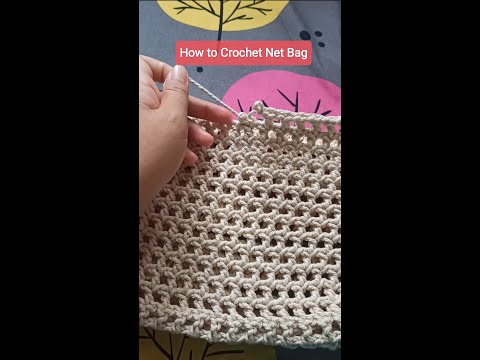 How to Crochet net bag || market bag✨