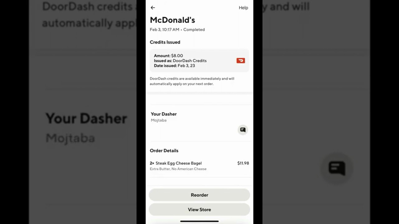FULL REFUND on your DOORDASH order every time