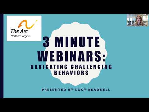 Managing Challenging Behaviors - A webomar in 3 Minutes