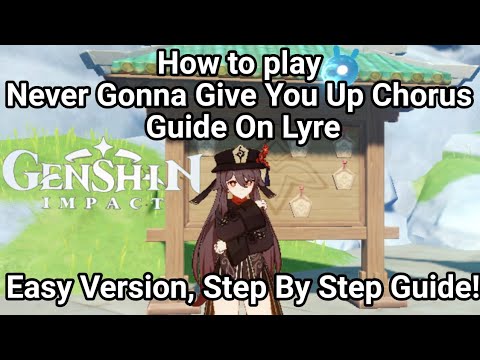 Sheet music and songs in Genshin Impact on the Lyre of the Winds [for ...