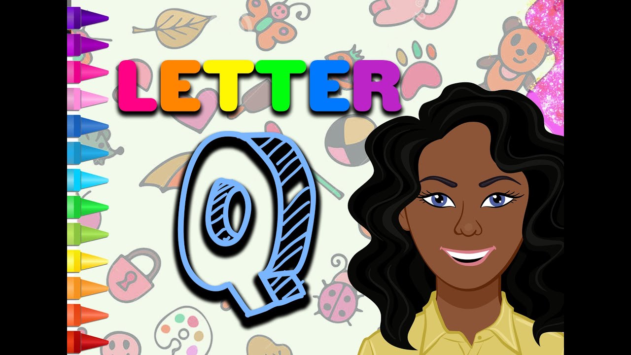 COLORING THE LETTER Q 🎨 | LEARNING ACTIVITY FOR TODDLERS | MS.COURTNEY'S COLORING CORNER