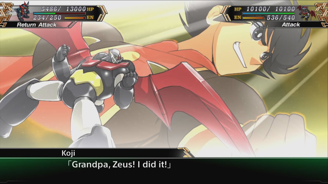 Mazinger Z - SUPER ROBOT WARS V - ALL ATTACKS [English PS4]
