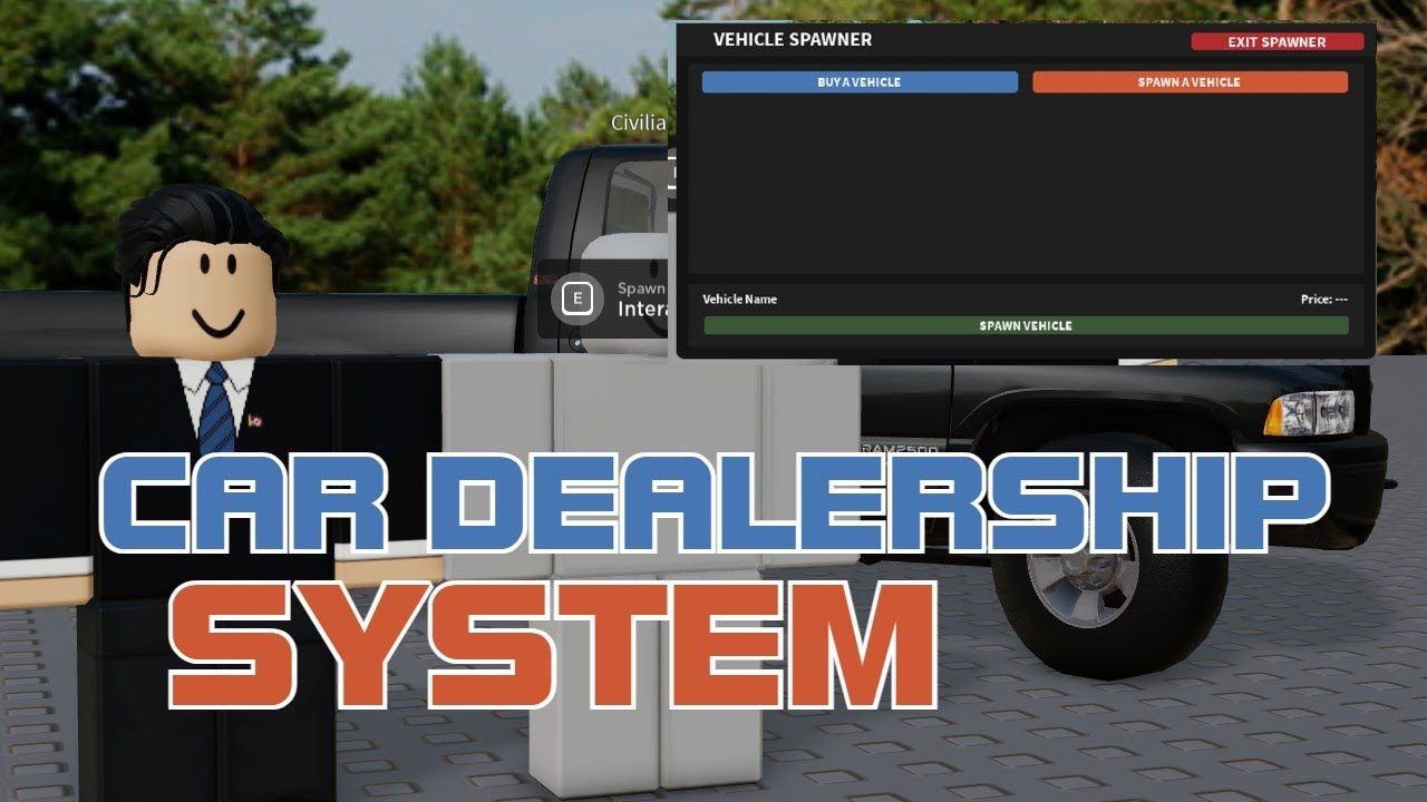 HOW TO MAKE CAR DEALERSHIP SYSTEM WITH SAVING CARS IN ROBLOX | ROBLOX STUDIO