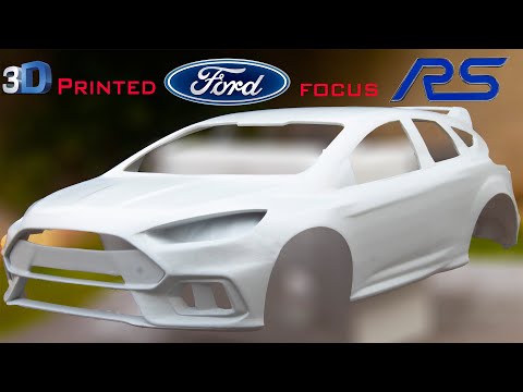 3D Printed 8th scale ford focus rs part1 /how to design printable model in SketchUp/ Scale Addiction