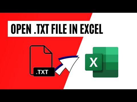 How to Open txt Or Text File in Excel