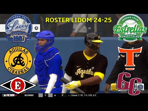 Roster Actualizado LIDOM V2 para MLB The Show 24-25 Consolas PS4,PS5,XBOX ONE,SERIES S Y SERIES X
