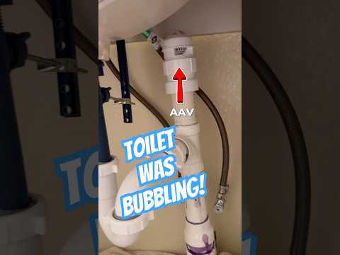 Toilet Was Bubbling & Gurgling - Missing Air Admittance Vent - Studor Installation - Ultra Plumbing