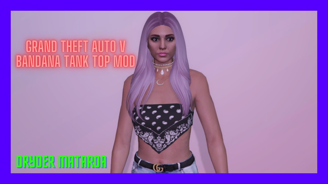 PC Modding Tutorials: How To Install The Bandana Tank Top Mod For MP Female | Peds Mod