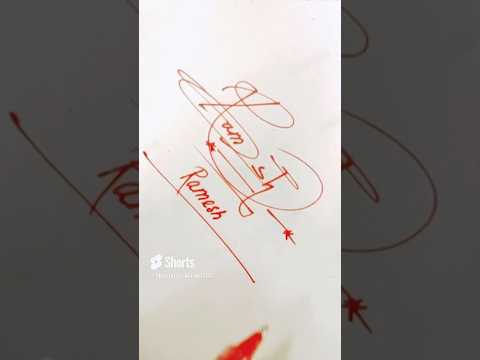 RAMESH name Signature Style//Best Signature idea#Viralshorts