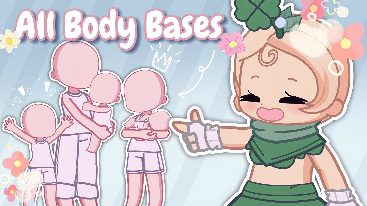 🌸 All Body Bases for all Ages ~ 🍼🪁☕️ // *VOICED🔊* //Gacha Life 2 // OnionJ Gacha