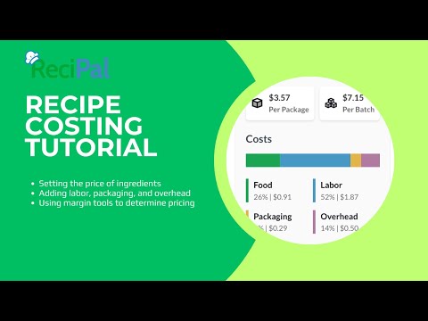 Understand Your Recipe Costs