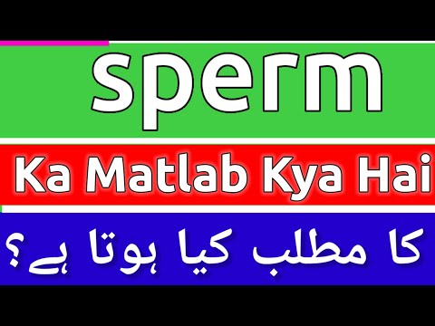 Sperm Meaning In Urdu | Sperm Meaning | Sperm Ka Matlab Kya Hota Hai | Sperm Ka Matlab Kya Hai