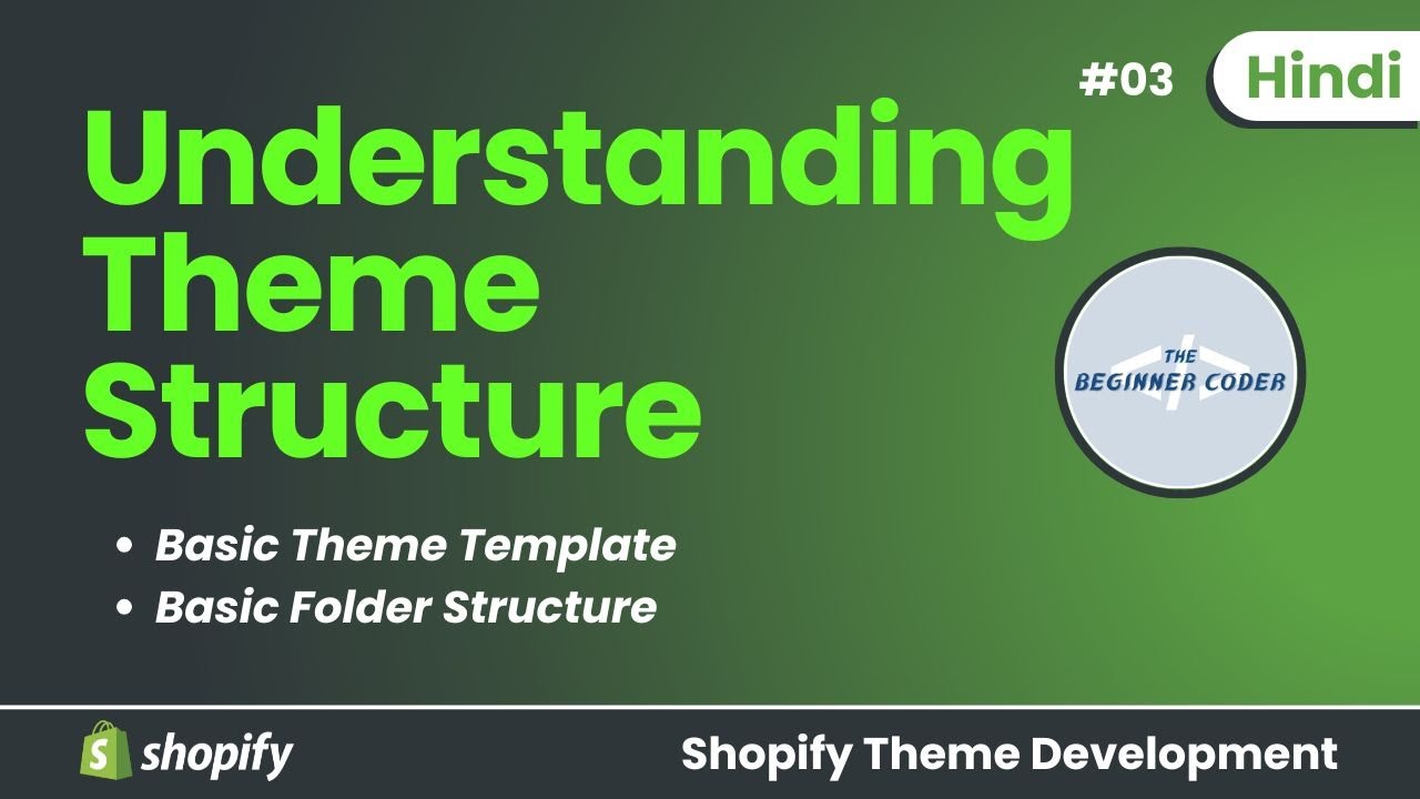 3. Exploring Shopify Theme Structure and Sections #shopify #shopifyforbeginners