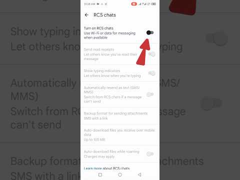 How to turn on RCS chats in messages