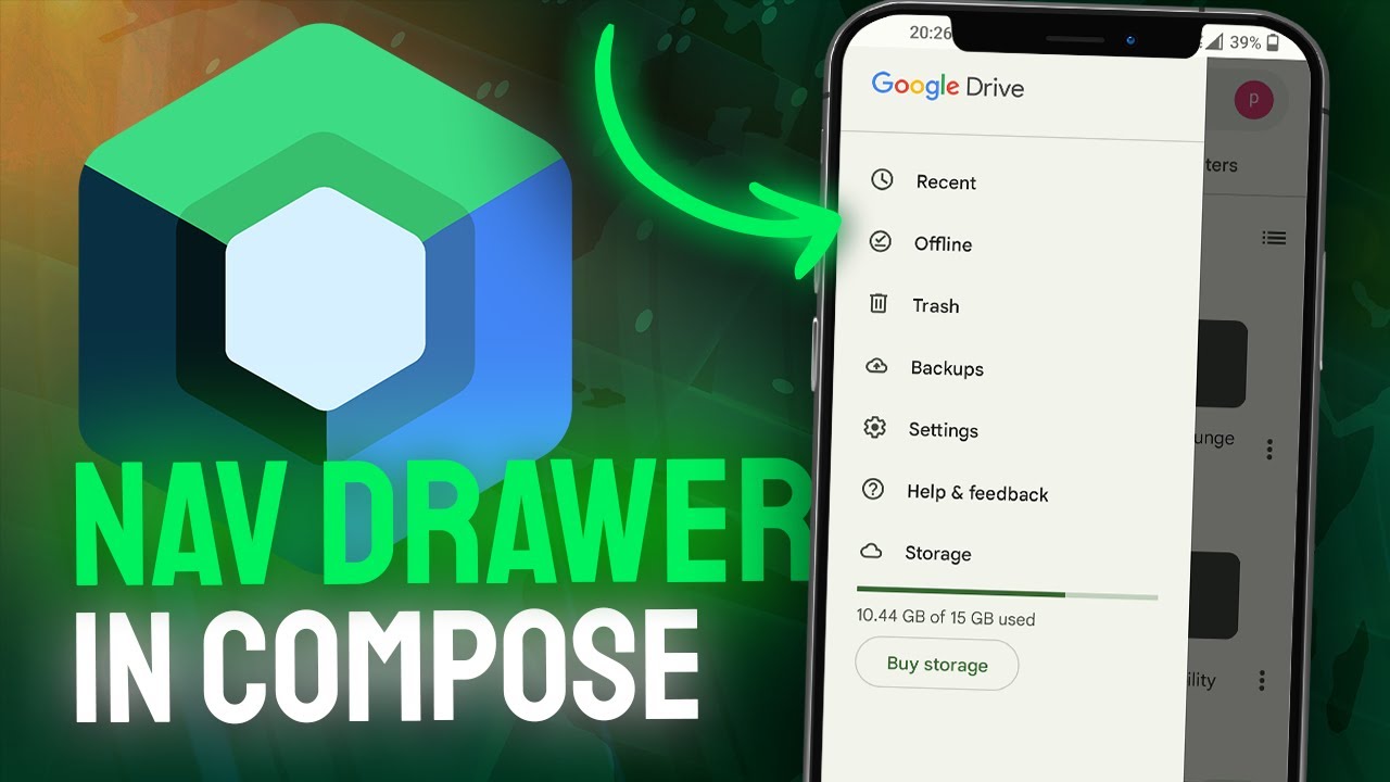 How to Create a Navigation Drawer With Jetpack Compose - Android Studio Tutorial