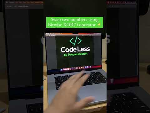 🔄 Swapping Using Bitwise⚡️ XOR(^) operator🤔 | JAVA👨‍💻 #javacode #javadeveloper #codinginterview