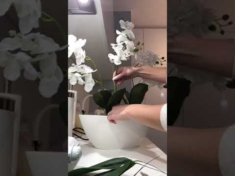 Artificial Orchid arrangement tutorial