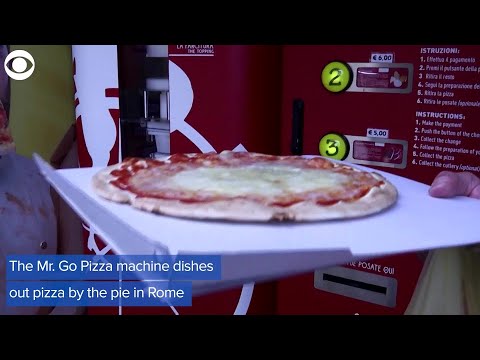 WEB EXTRA: Pizza Vending Machine In Italy