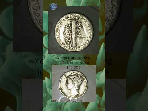 such amazing exemplar for sale 1945 D,mercury dime.
