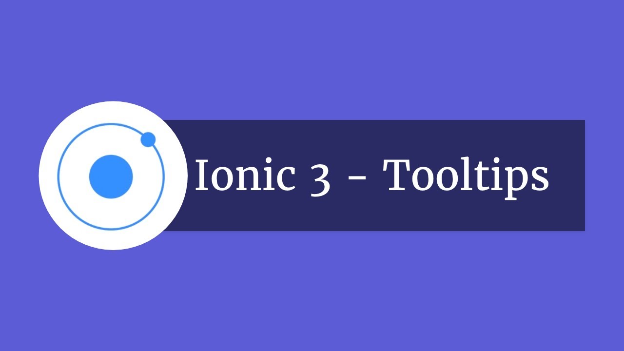 Ionic 3 - Tooltips Module