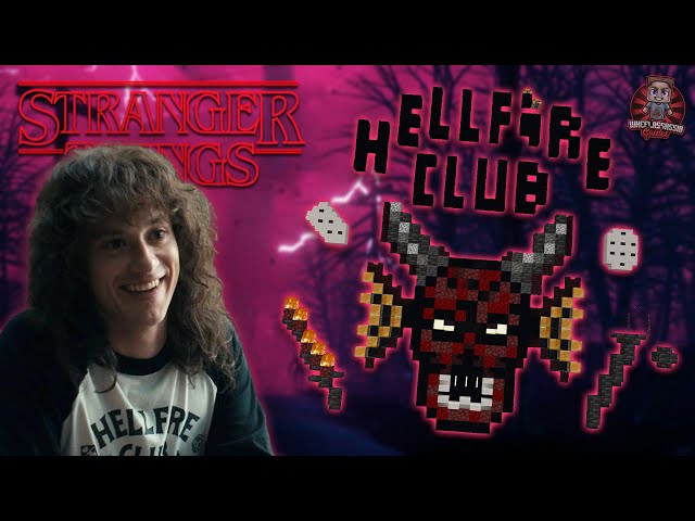 The Stranger Things Hellfire Club Pixel Art Logo Minecraft Map