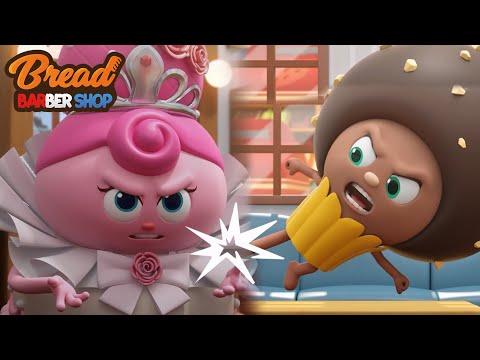 BreadBarbershop3 | Get schooled for bad customers | english/animation/dessert/cartoon