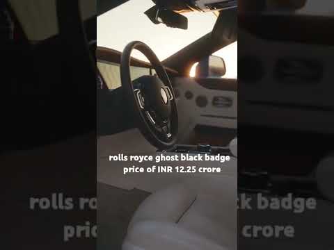 rolls royce ghost black badge 2022 price in india #shorts #cars