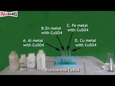 Experiment No. 3 (Reactivity of Metals) Video Lecture - Class 10