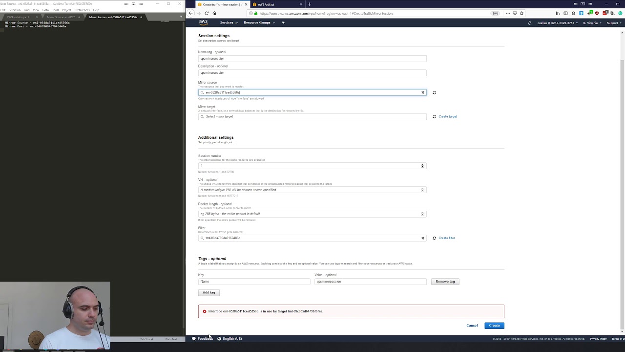 Configuring VPC Traffic Mirroring