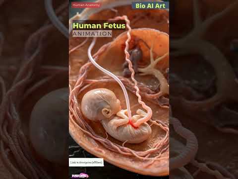 Human Fetus Animation | Human Anatomy | Bio AI Art | 07