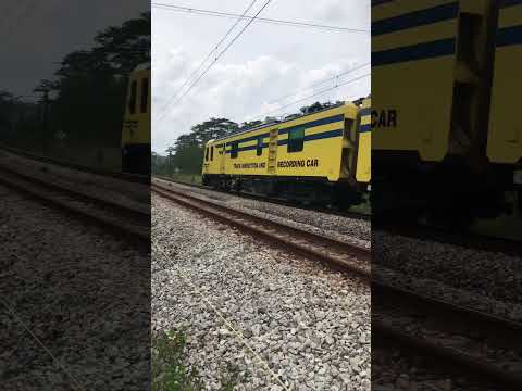 Train in Malaysia : Permanent way machine for track inspection and recording car