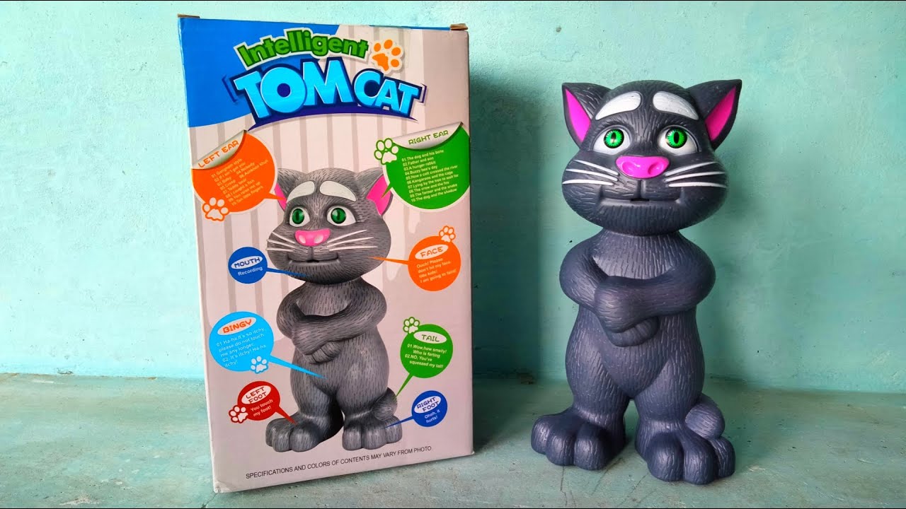 talking tom cat unboxing and review