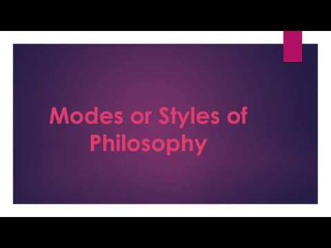 Modes Of Philosophy in Urdu / Styles of Philosophy in Urdu/English/Hindi
