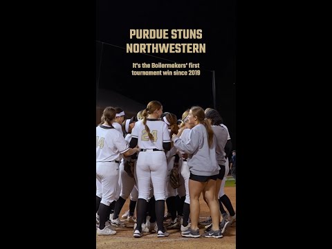 Purdue upsets Northwestern in the Big Ten Softball Tournament! 🥎