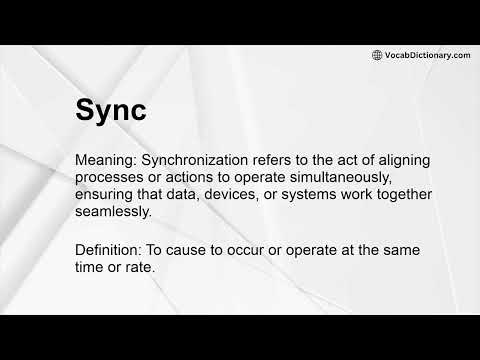 Sync Meaning