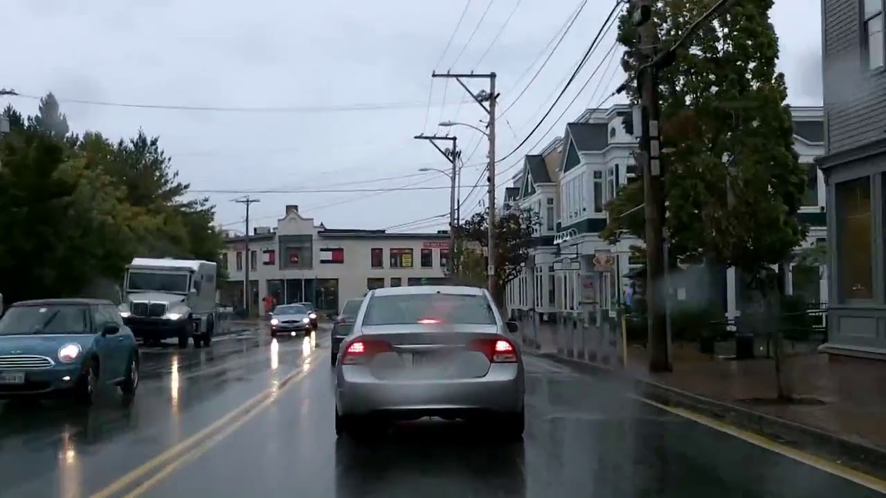 Driving Around Portland, Maine (in the rain), then Freeport, ME