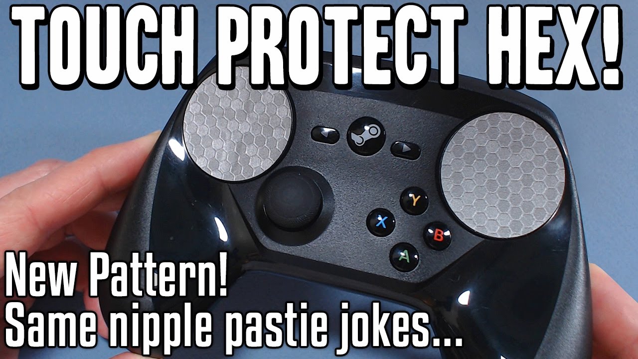 Steam Controller TouchProtect Hex Review - Touchpad Vinyl Stickers