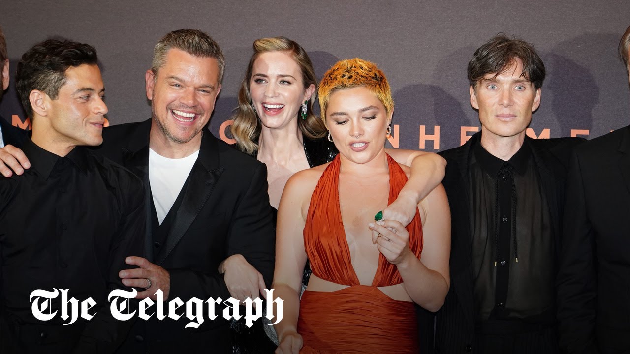 Cillian Murphy and Emily Blunt walk out of Oppenheimer premiere in ...
