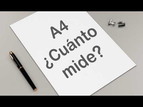 Cuántos milímetros y centímetros mide un folio tamaño A4 - MEDIDAS PAPEL A4