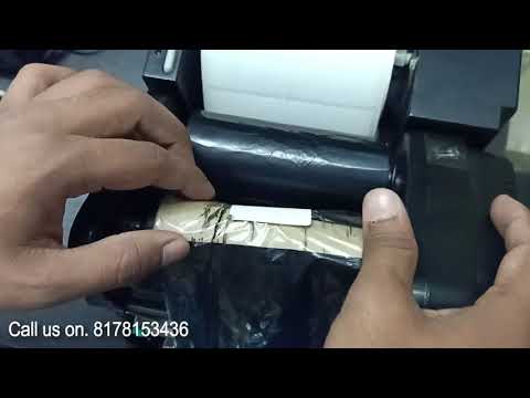 TSC TTP 244 PRO and TSC TTP Plus complete setup.Label Sticker ribbon roll setup in TSC TTP 244 Pro.