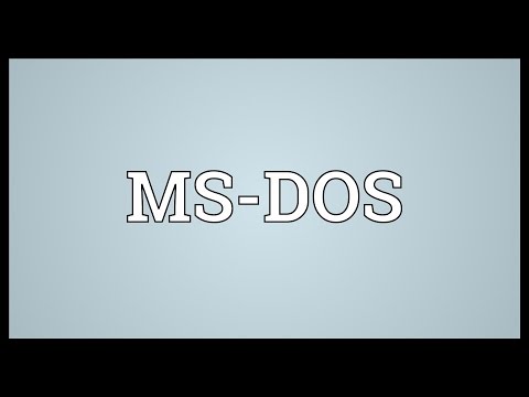 MS-DOS Meaning