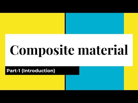 Composite materials Introduction in 3 min. (Fibars & Matrices)