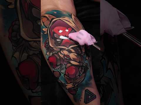 Deadpool X Momo #animetattooartist #deadpool #deadpoolmashup #avatarthelastairbender #tattoo