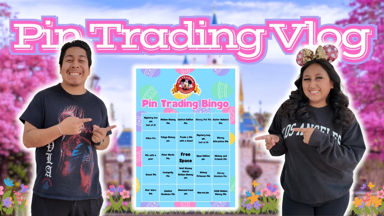 DID WE COMPLETE THE ENTIRE CARD?!! | PIN TRADING BINGO!!