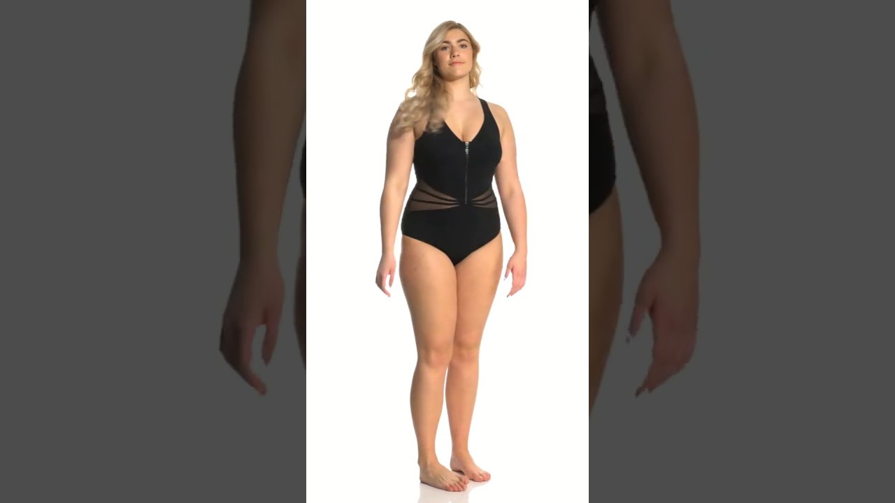 Profile by Gottex Plus Size Grand Prix One Piece Swimsuit | SwimOutlet.com