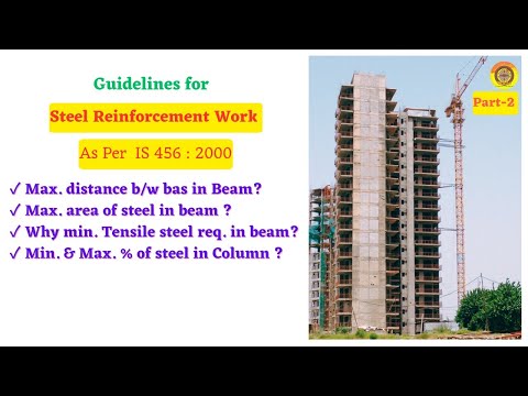 Guidelines for Steel Reinforcement|| IS 456 || part -2 #civilengineering #structure #vimutti_coe