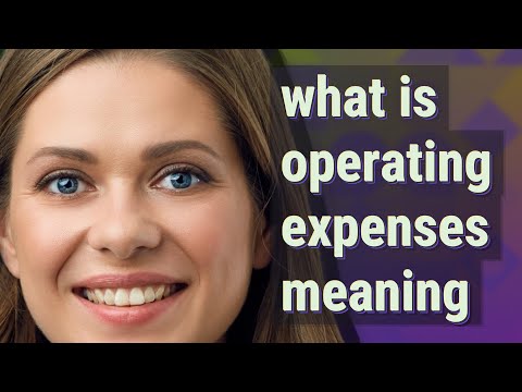 Operating expenses | meaning of Operating expenses